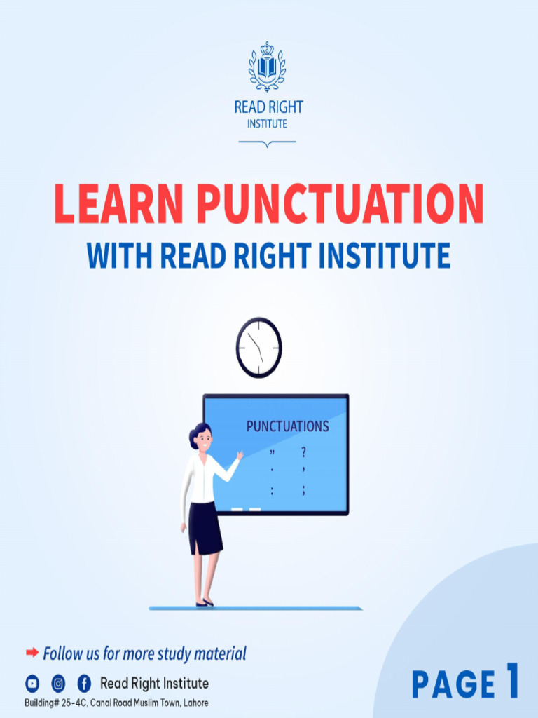Learn Puncuation | PDF