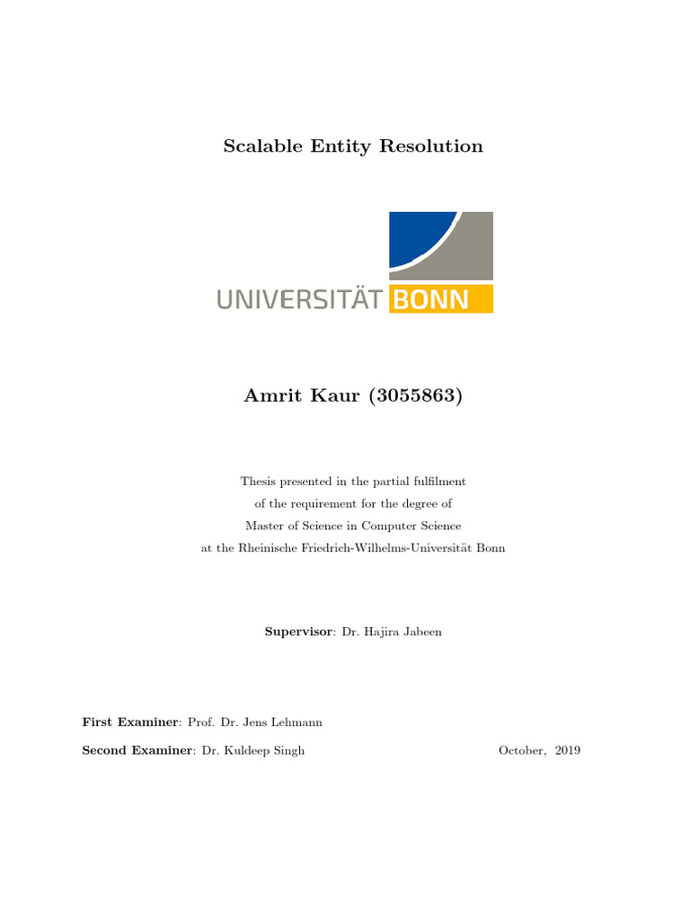 Scalable Entity Resolution | PDF | Resource Description Framework | Apache Spark