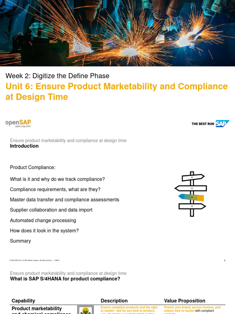 Opensap Plm1 1 Week 2 Unit 6 Prodcomp Presentation Pdf Regulatory Compliance Business 