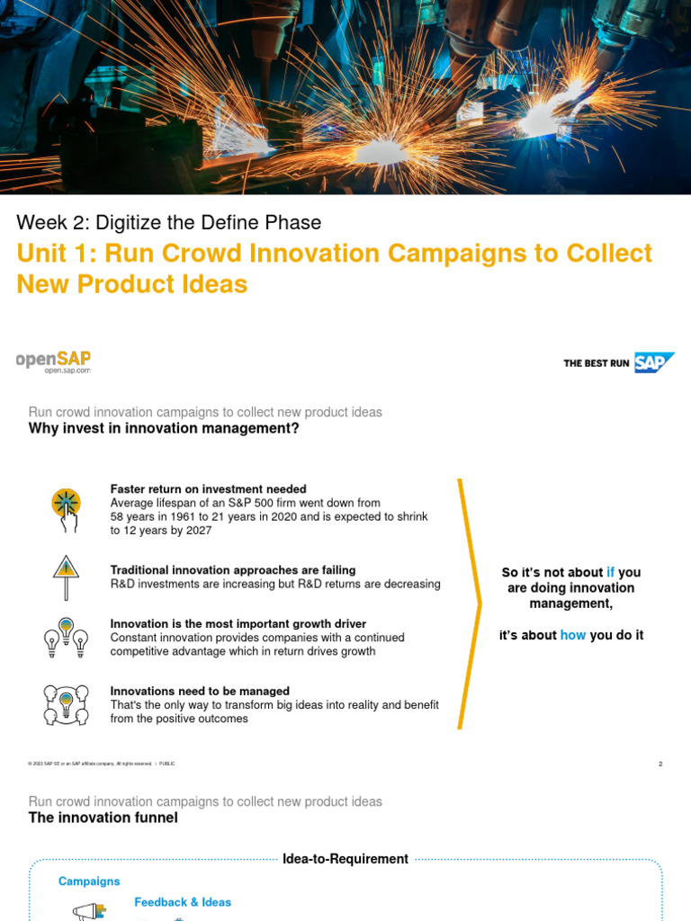 OpenSAP Plm1-1 Week 2 All Slides | PDF | Product Lifecycle | Innovation