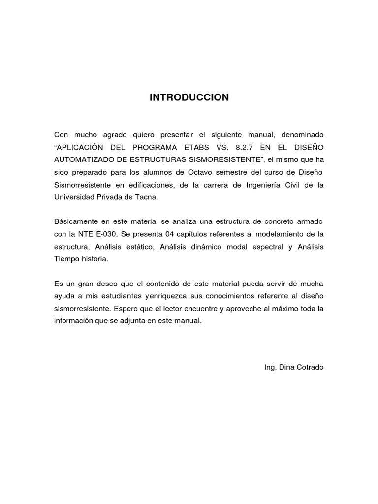 Manual Etabs | PDF | Ingeniería | Ingeniero civil