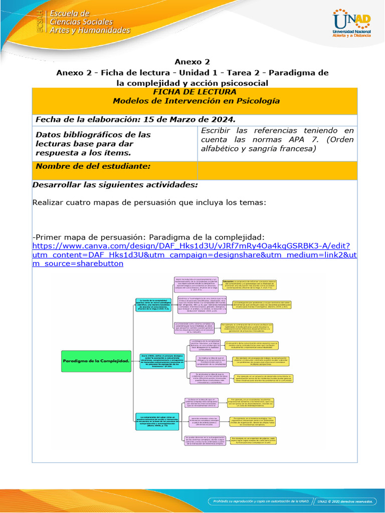 Anexo 2 - Ficha de Lectura - Unidad 1 - Tarea 2 - Paradigma de La ... Anexo 2 - Ficha de Lectura - Unidad 1 - Tarea 2 - Paradigma de La ...