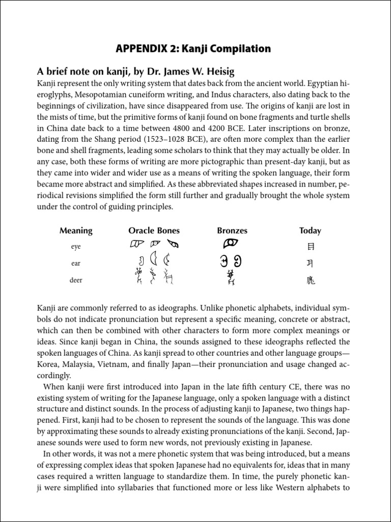 Appendix 2 Kanji Compilation | PDF | Kanji | Japanese Language