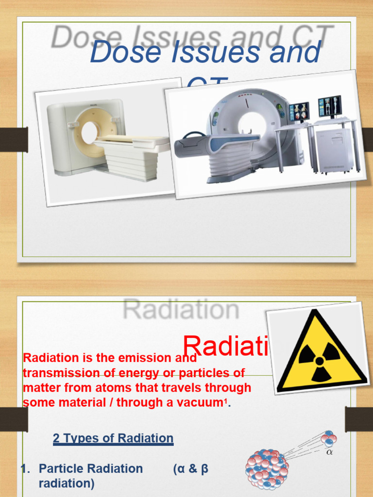 CT Dose Issues | PDF | Absorbed Dose | Ct Scan