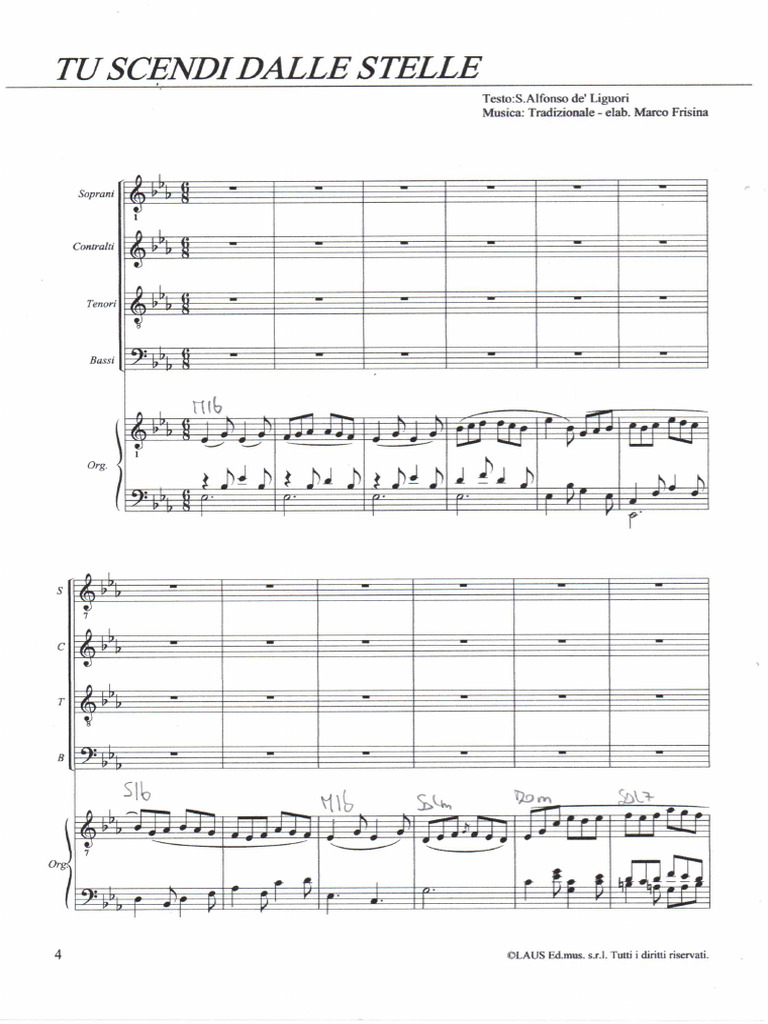 Tu Scendi Dalle Stelle - Frisina | PDF