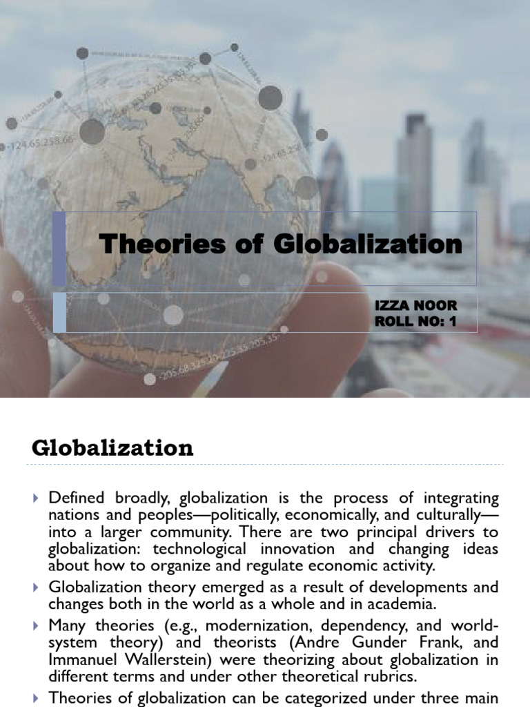 Theories of Globalization | PDF | Neoliberalism | Market (Economics)