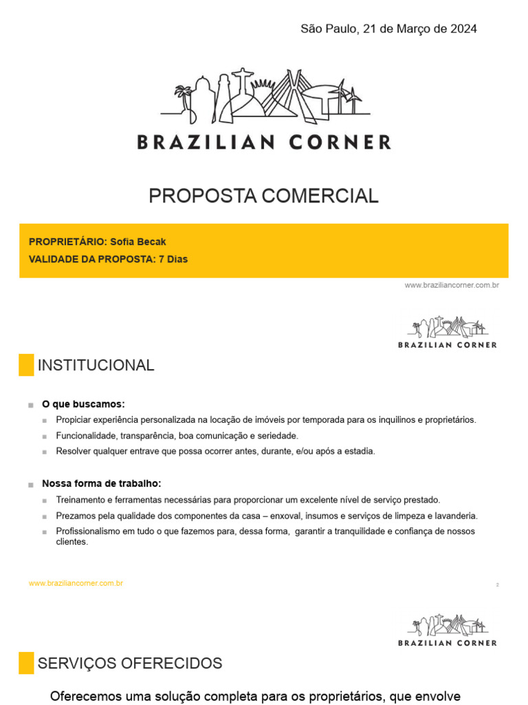 Proposta Comercial Sofia 2024 Pdf Publicidade Cadeia De Suprimentos