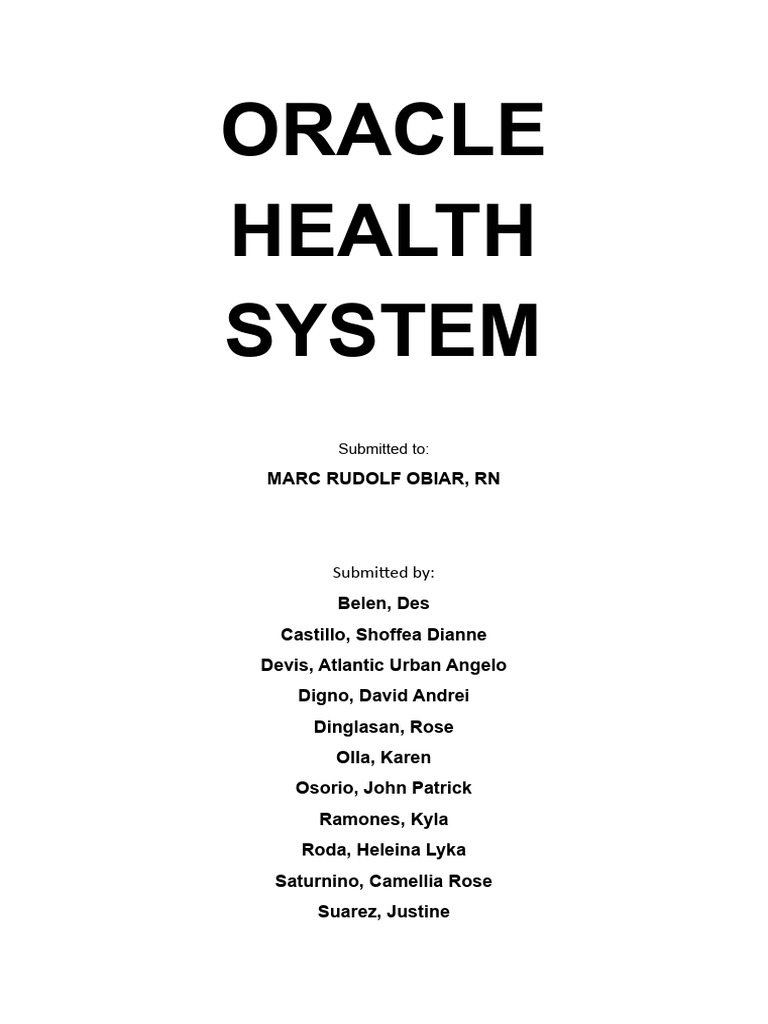 Oracle Health | Download Free PDF | Electronic Health Record | Health Care