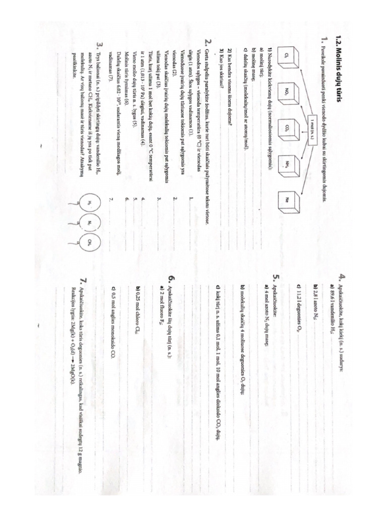 Uzduotys - Molinis Duju Turis | PDF