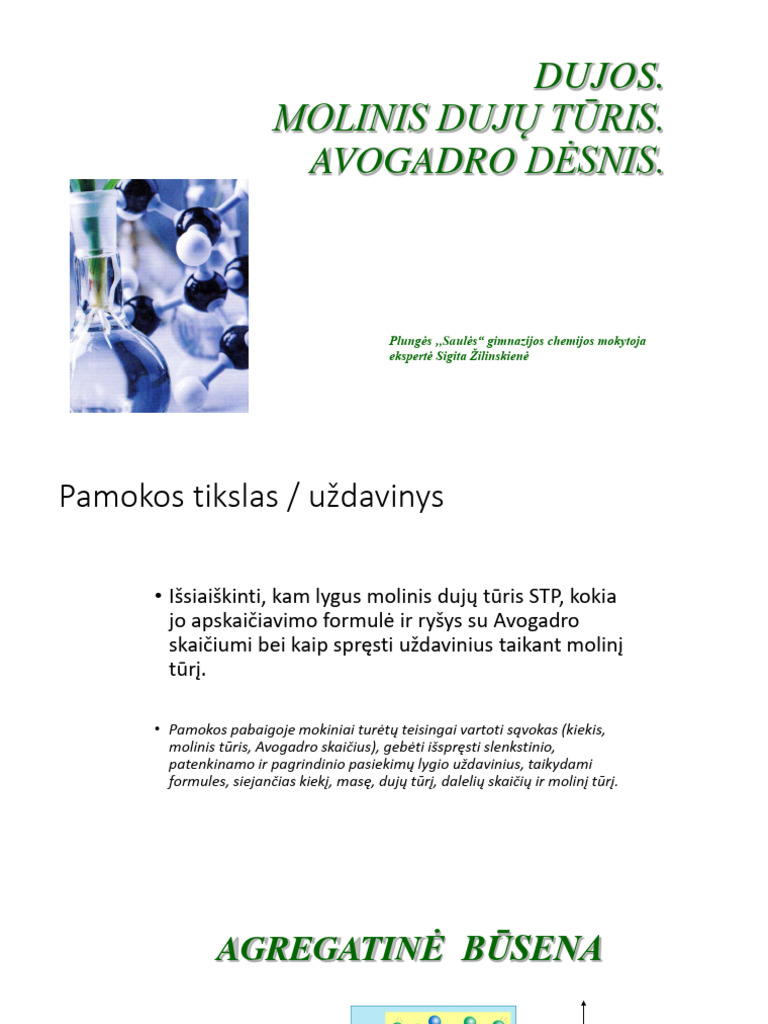 Dujos - Avogadro Desnis. Molinis Turis | PDF