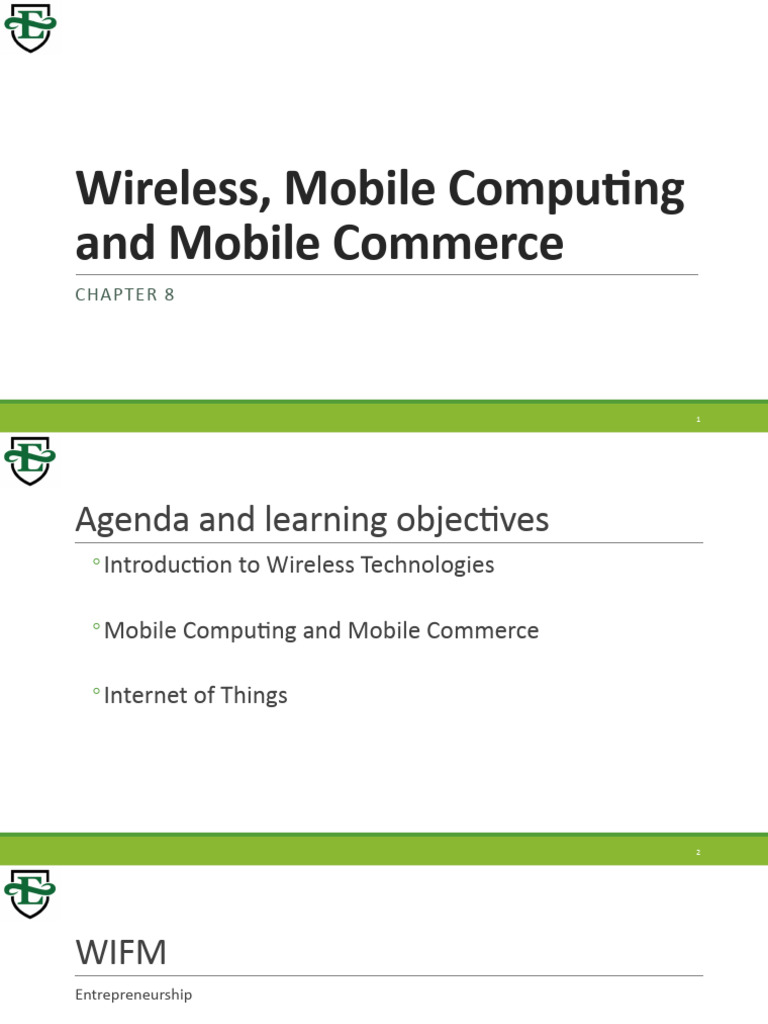 Lecture9 - Mobile Computing and M-Commerce | PDF | Internet Of Things | Wireless