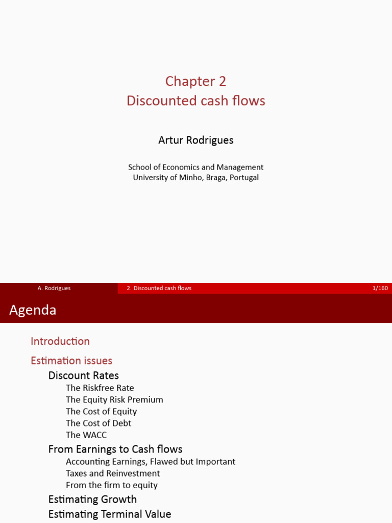 Chapter 2 Handouts | PDF | Discounted Cash Flow | Free Cash Flow