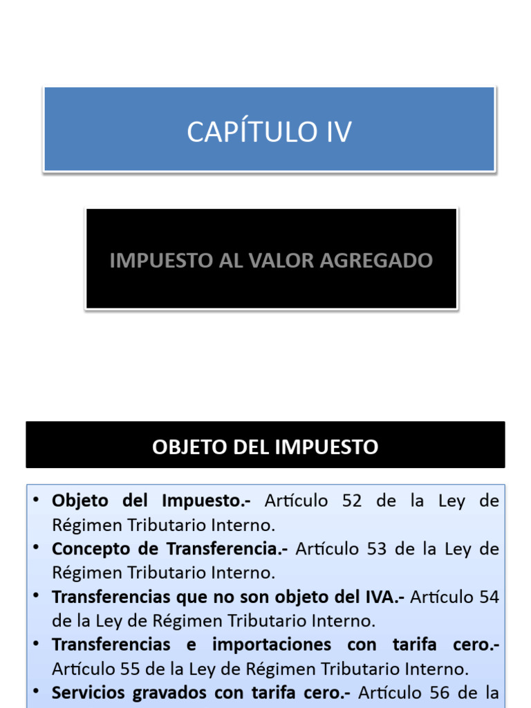 Capitulo 4 Impuesto Al Valor Agregado | PDF | Impuestos | Impuesto al valor agregado