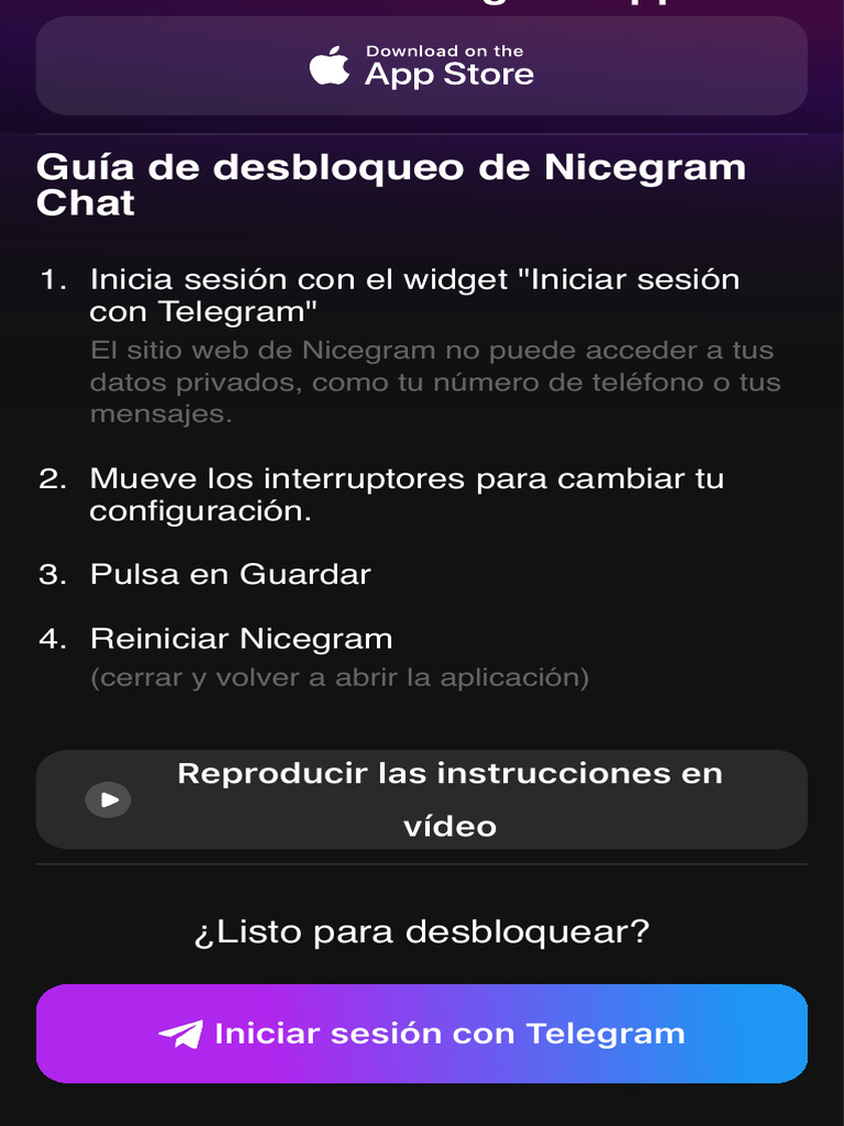 Nicegram Chat Unblock Guide | PDF