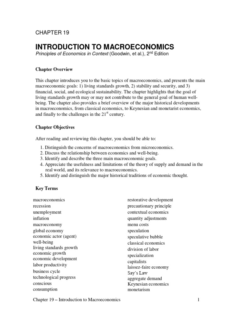 Principles 2e SSG Ch19 | PDF | Macroeconomics | Economics
