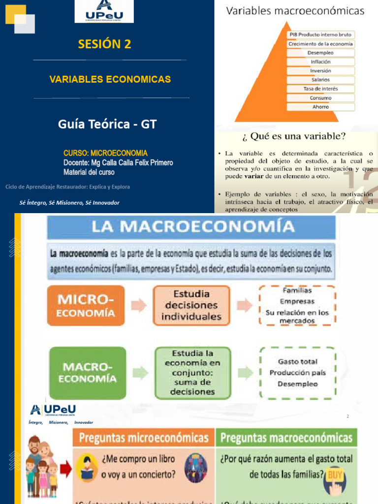 variables económicas | PDF | Macroeconómica | Inflación