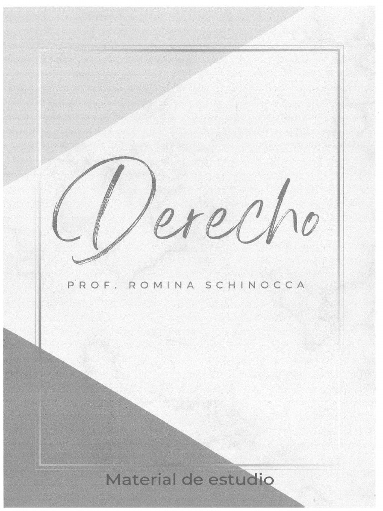 Cuadernillo Derecho | PDF