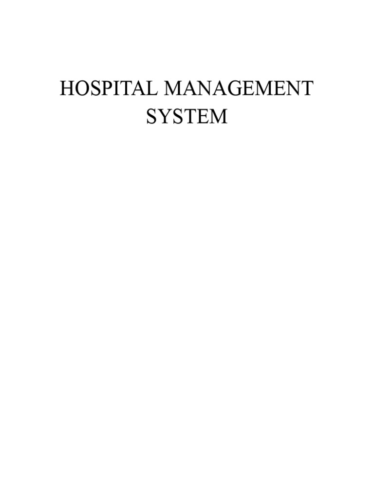 Efficient Hospital Management System | PDF | Hospital | Internet Of Things