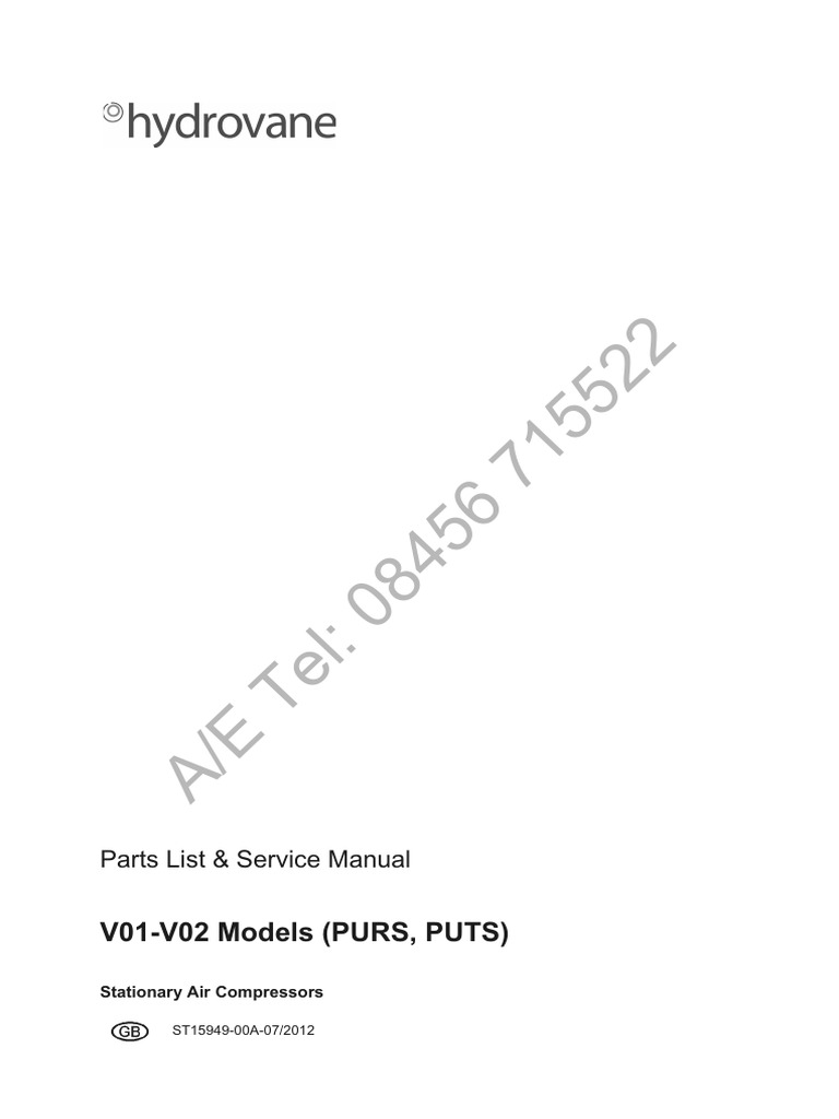 Hv01 Hv02 User and Parts | PDF | Valve | Pipe (Fluid Conveyance)