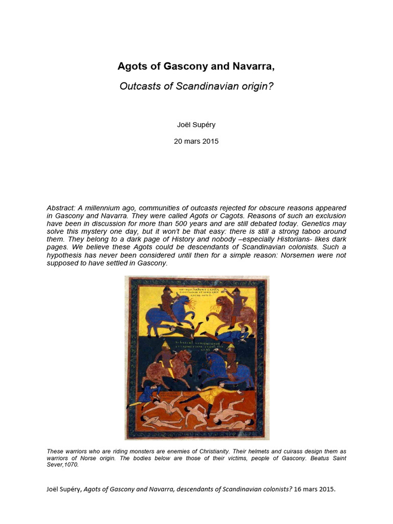 Agots of Gascony and Navarra | PDF | Knights Templar | Vikings