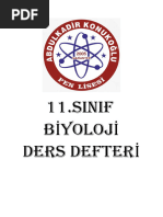 Sınıf Biyoloji Sinir Sistemi Konu Özeti PDF | PDF