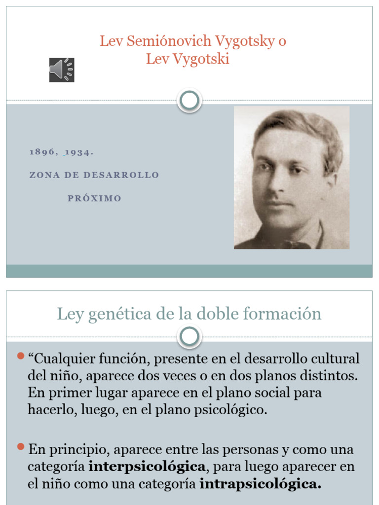 ZDP. Lev Vygotsky. | PDF | Ciencia cognitiva | Educación en artes liberales