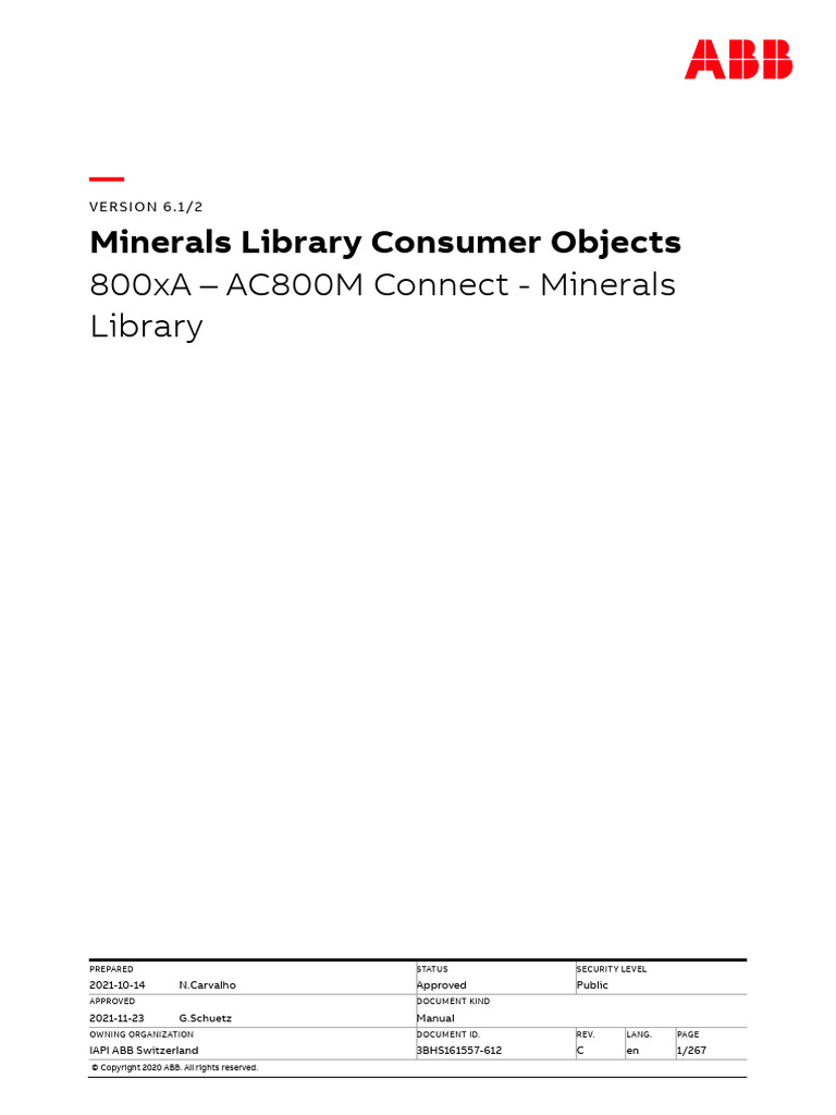 04 3BHS161557-612 MinLib Consumer Objects | PDF | Simulation | Parameter (Computer Programming)