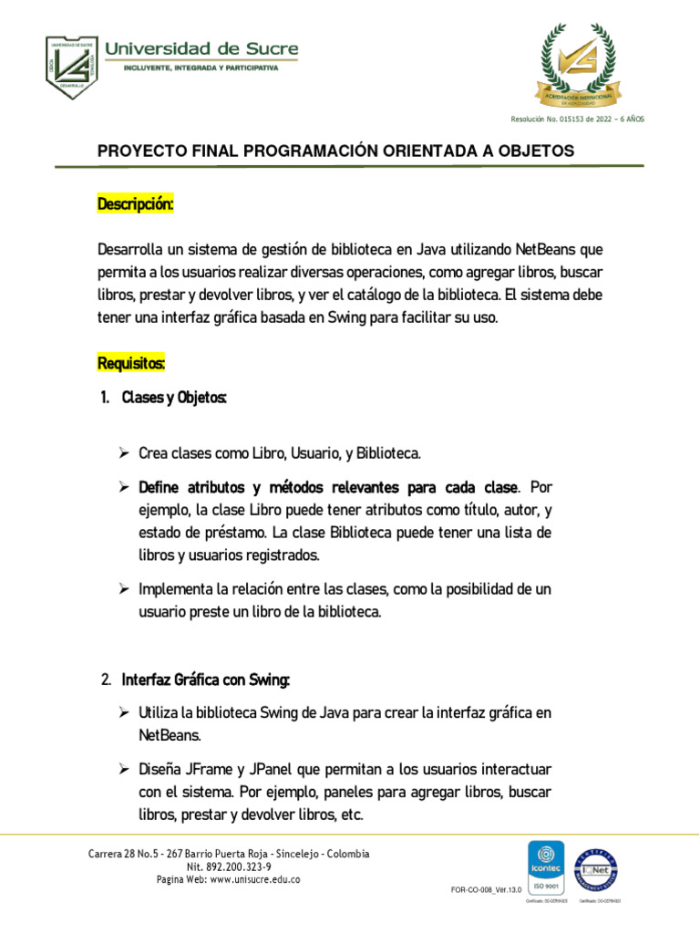 Proyecto Final POO | PDF