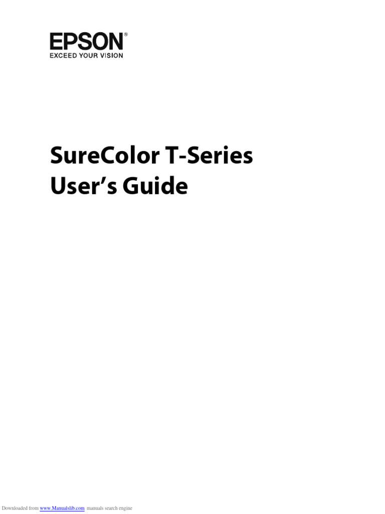Surecolor Tseries | PDF | Microsoft Windows | Printer (Computing)
