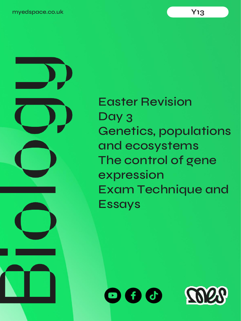 Easter Revision Day 3 Workbook New 1712407998 | PDF | Dominance (Genetics) | Genotype
