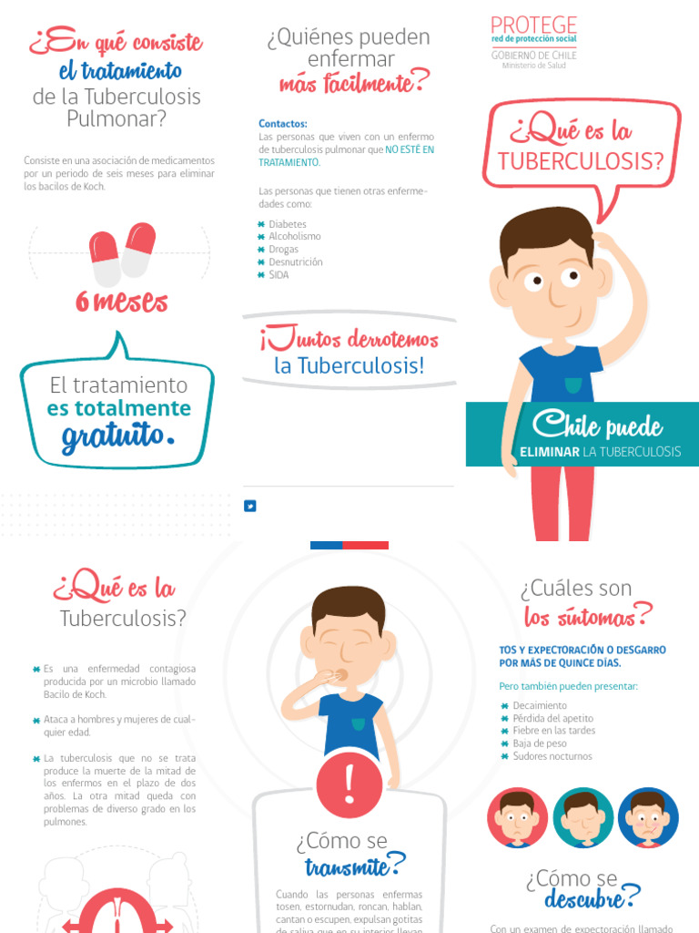Triptico Que Es La TBC Español | PDF | Tuberculosis | Cuidado de la salud