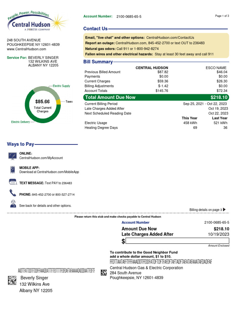 Beverly October Bill | PDF | Credit Card | Cheque