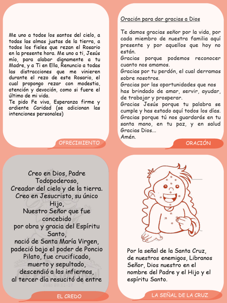 Rosario en Tarjetas y Oraciones | PDF | María, madre de Jesús | Jesús