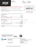 Att Wireless Bill Template | PDF
