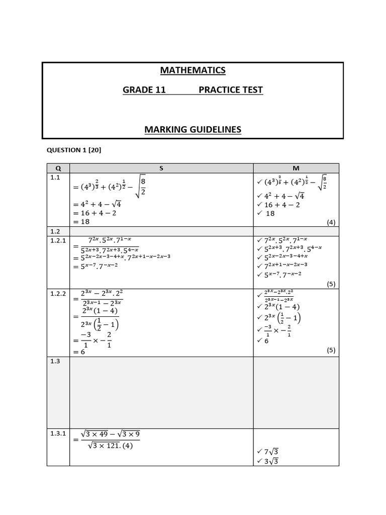 11 Practice Test Memo | PDF