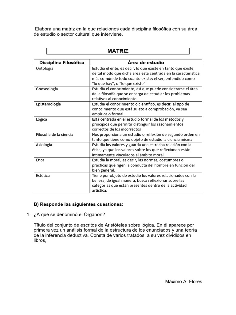 Maximo A. Flores-Matriz | PDF | Moralidad | Conocimiento