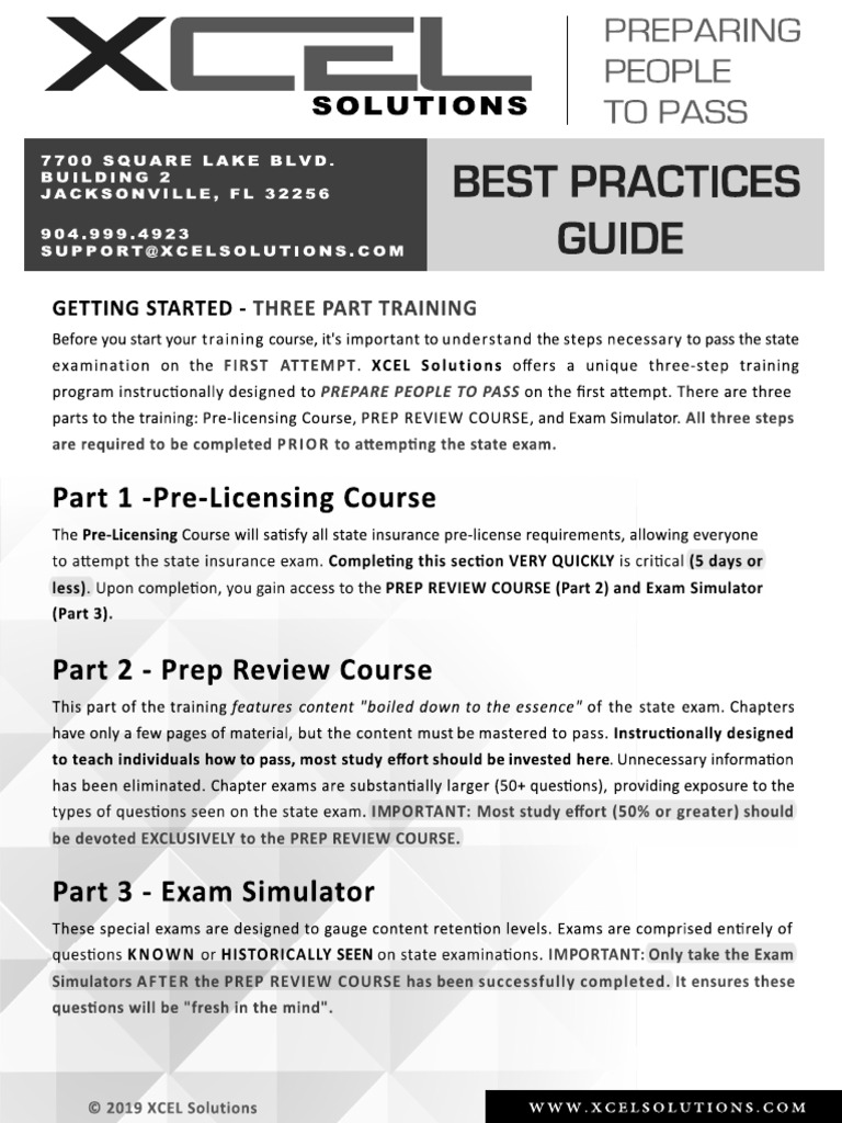 Xcel Best Practices Guide 9.0 | PDF Xcel Best Practices Guide 9.0 | PDF