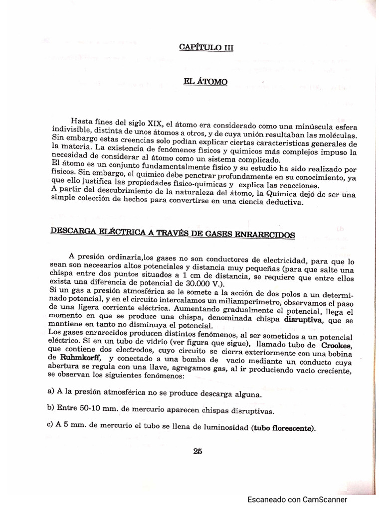 Apuntes De átomo Estructura Atómica Y Propiedades Periódicas Pdf