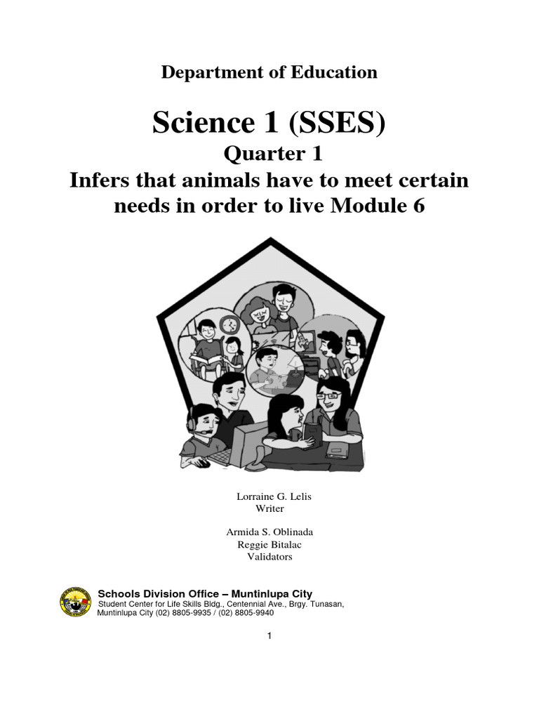 SSES Science 1 Module 6 | PDF | Animals And Humans | Zoology