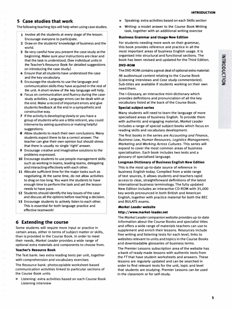 5 Case Studies That Work: Involve All The Students at Every Stage of The Lesson | PDF | Teachers ...