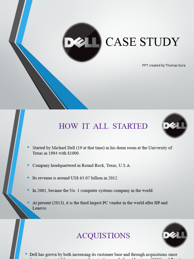 Dell Case Study Management Presentation | PDF | Dell | Supply Chain