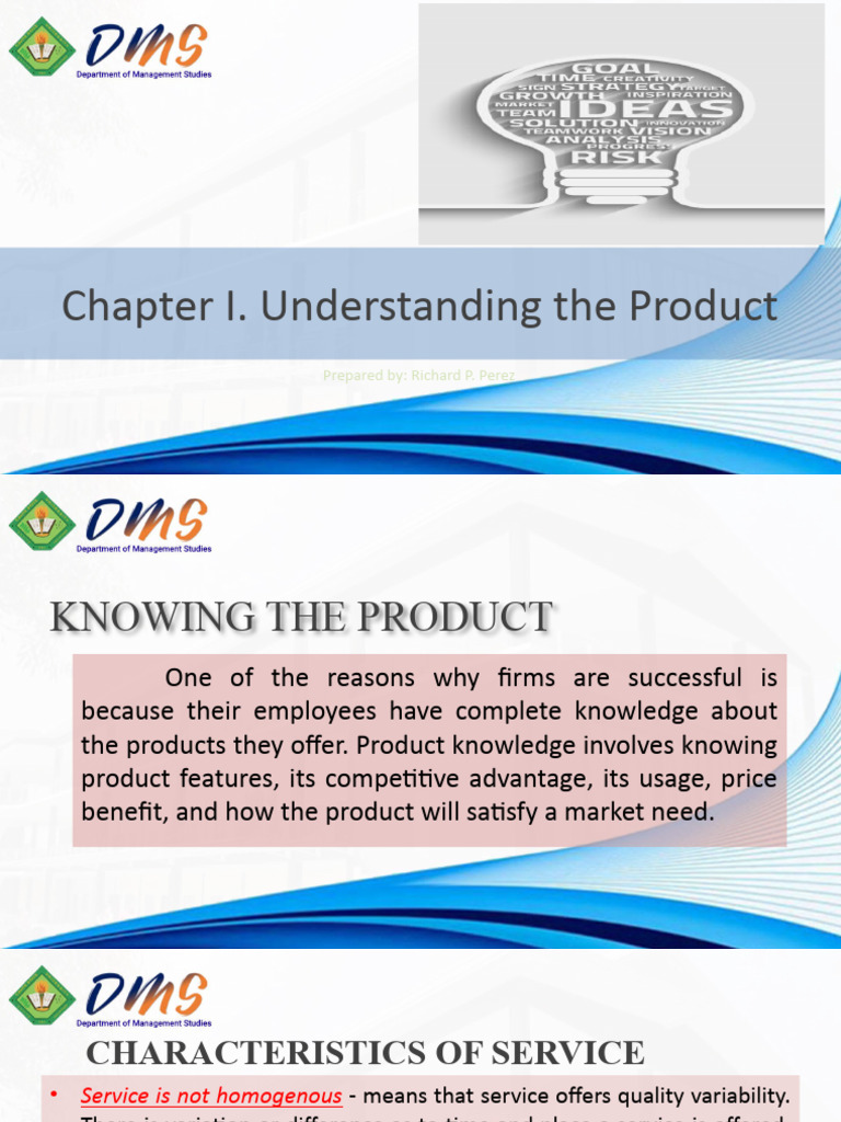 1PM Chapter I. Understanding The Product | PDF | Final Good | Product ...