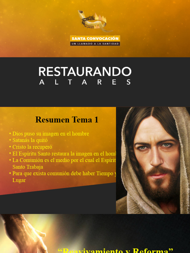 FINAL-Tema 2 - Restaurando Altares | PDF | Libros de reyes | Oración