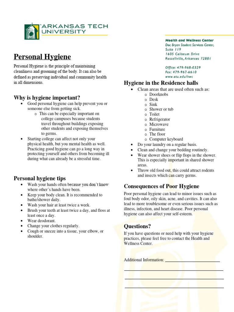Personal Hygiene FINAL | PDF | Hygiene | Public Health