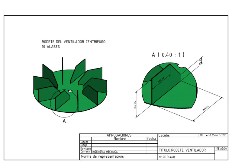 Rodete Ventilador Centrifugo | PDF