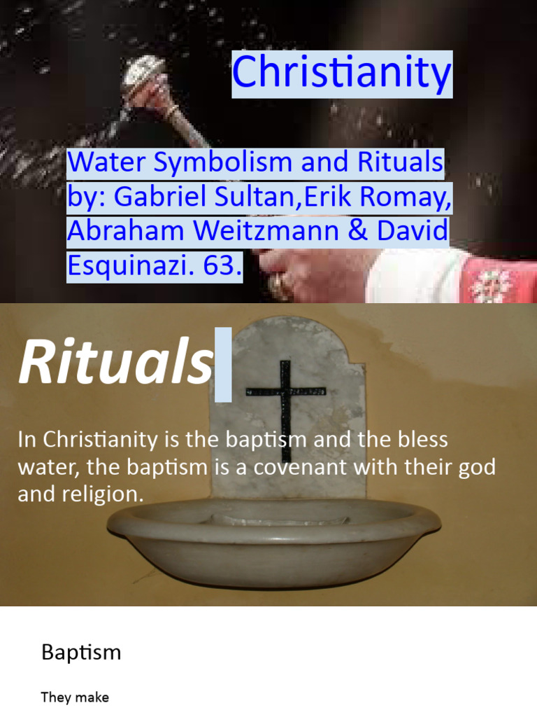 63 Cristianity Water Rituals | PDF | Sacraments | Baptism