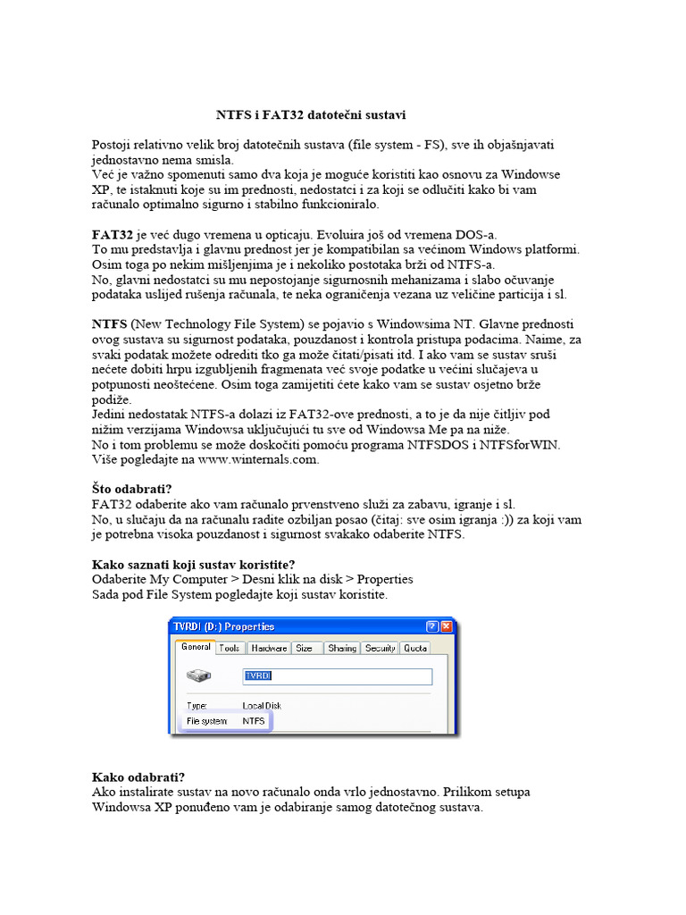 NTFS I FAT32 | PDF