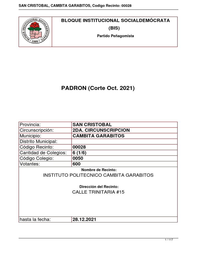 Cambita Garabitos 2DA 00028 | PDF