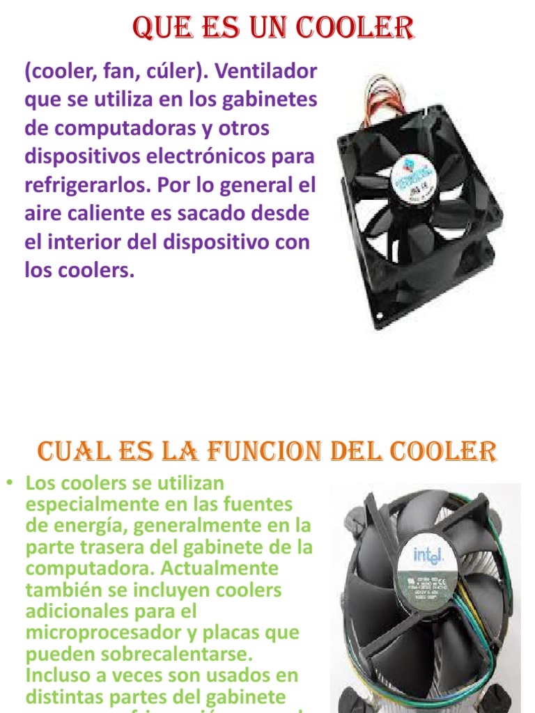 Que Es Un Cooler | PDF | Hogar, jardinería y bricolaje | Informática