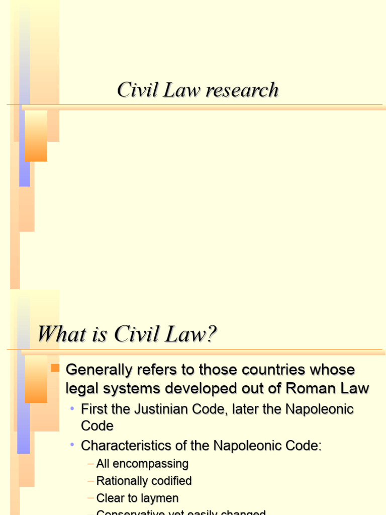 Shea PowerPoint Civil and Mixed Legal Systems | PDF | Civil Law (Legal ...
